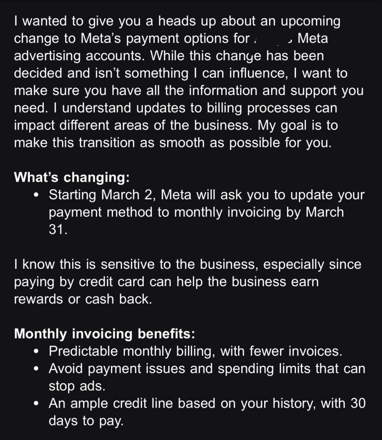 Meta Ends Credit Card Payments for DTC Ad Accounts—Amazon Next?