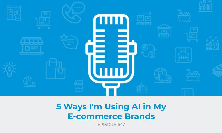 E647: 5 Ways I'm Using AI in My E-commerce Brands